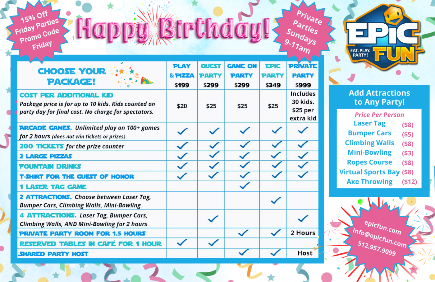 Birthday Party - Epic Fun